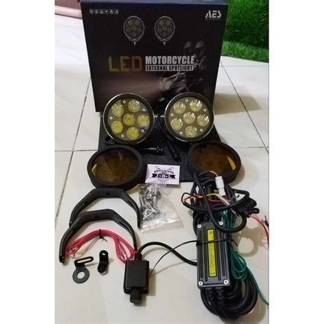 Aes Bmw Gr6 6led 120 Watss Complete Set With Dimmer And Blinker Free Lens Cover Shopee Philippines