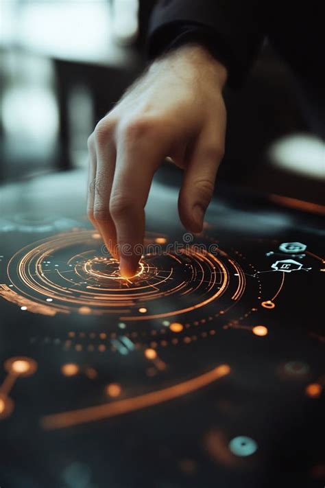 Quantum Magic Interface With User Interaction Stock Illustration Illustration Of Quantum