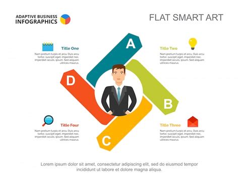 Free Four Steps Plan Process Chart Template For Presentation Business