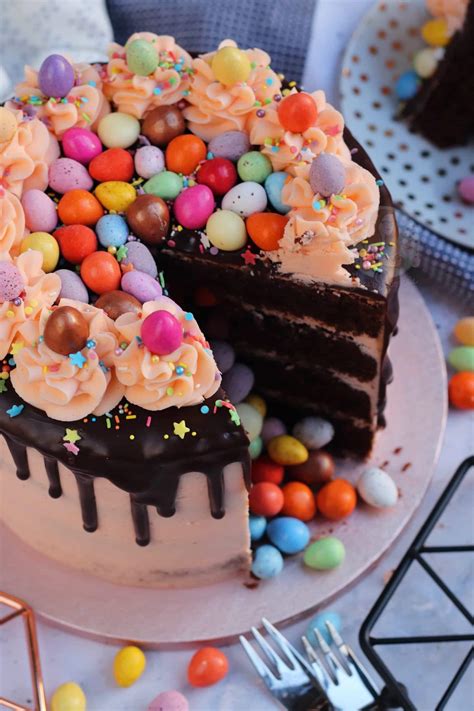 Smarties Candy Cake