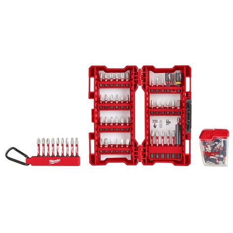 Milwaukee Tool Shockwave Impact Duty Driver Bit Set With Carabiner 75
