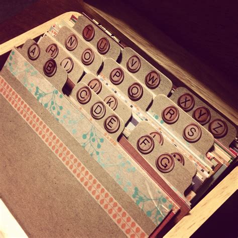 DIY Recipe Box Turned Address Box