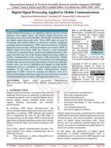 digital signal processing applied in mobile communications pdf