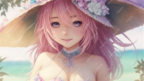 Premium Photo Sweet And Hot 3d Anime Character Wear Elegant Lube