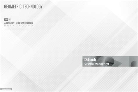 추상 회색과 흰색 도트 하프 톤 장식 기술 디자인 배경 일러스트 벡터 Eps10 0명에 대한 스톡 벡터 아트 및 기타 이미지 0명 개념 기하 도형 Istock