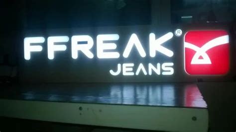 Acp Acrylic Led Signage Board Shape Square At ₹ 750square Feet In