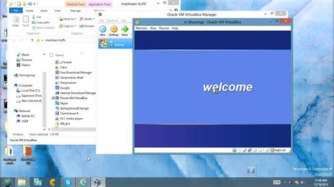 Windows Xp Running On Oracle Vm Virtualbox On Windows 8 Youtube
