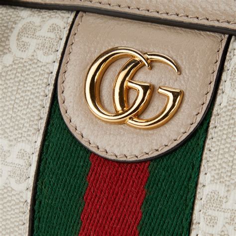 Ophidia Mini Boston Bag In Beige And Oatmeal Supreme Gucci® Sg