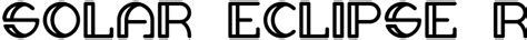 Solar Eclipse Font Download Free For Desktop And Webfont