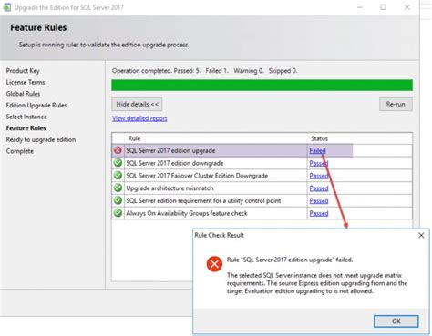 SQL SERVER Upgrade Blocked The Specified Edition Upgrade Is Not