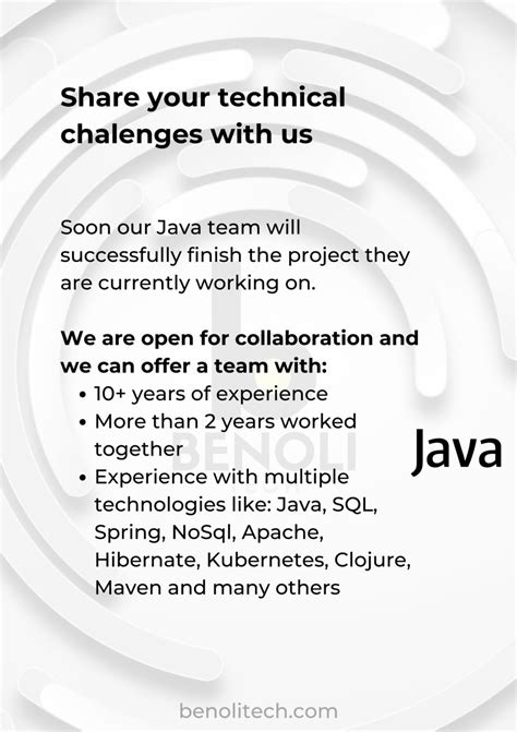 Benoli Tech On Linkedin Java Project Building Benolitech Newproject