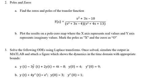 Solved Poles And Zeros Find The Zeros And Poles Of The Chegg