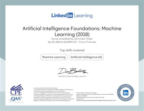 Julio Cesar Tirado On Linkedin Certificate Of Completion