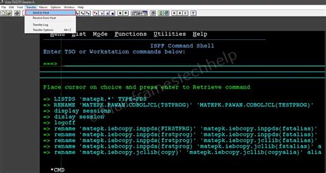 Ispf Send File To Mainframe Server
