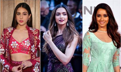 Sara Ali Khan Deepika Padukone And Shraddha Kapoor Photo 492162