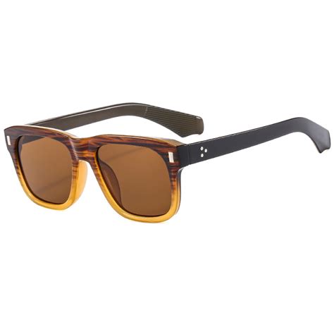 Spider Brown Rectangle Sunglasses Shop Timeless Cool Go Glassic