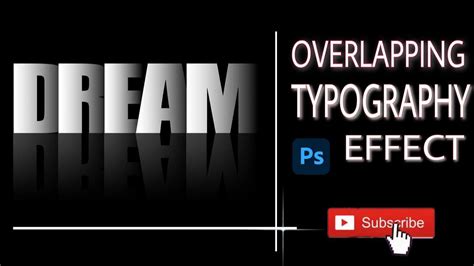 Overlapping Text Effect With Reflection Youtube