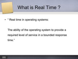 Rtos Ss PDF Operating Systems Computer Software And Applications