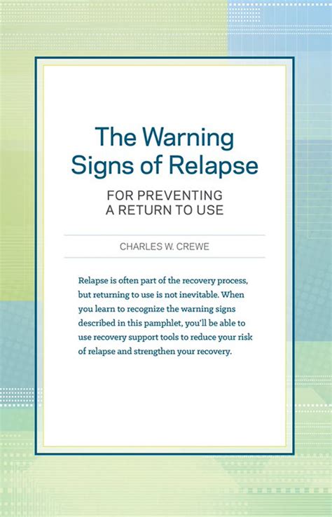Hazelden Publishing The Warning Signs Of Relapse
