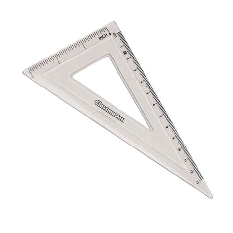 Shop Classmaster 60 Degree Set Square Clear Pack Of 30 S6030 Home