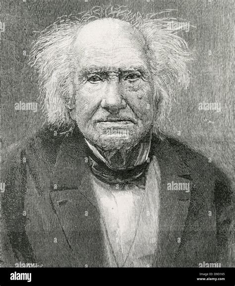 Michel Eugene Chevreul 1786 1889 French Chemist Engraving 1889 At Te Time Of His Death At The