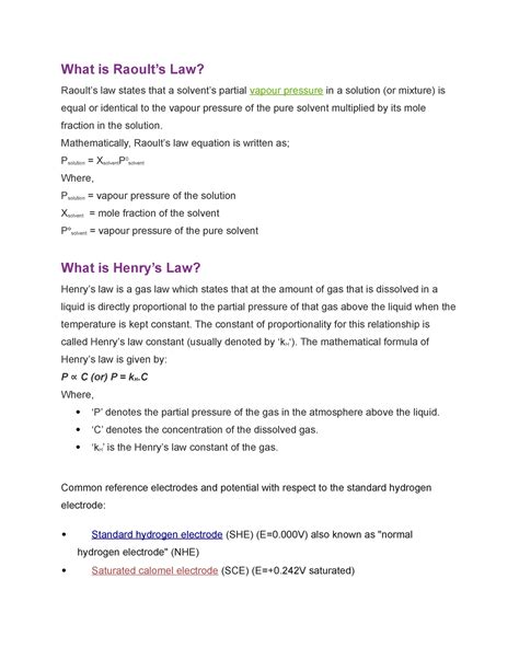 What Is Raoult Note What Is Raoults Law Raoults Law States That
