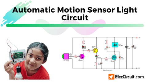 Simple Automatic Motion Sensor Light Circuit