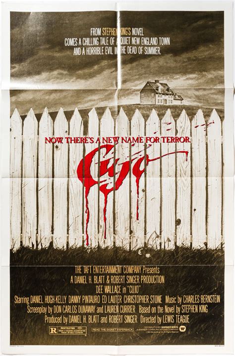 Movie Poster Cujo Dee Wallace Stephen King Danny Pintauro Daniel Hugh