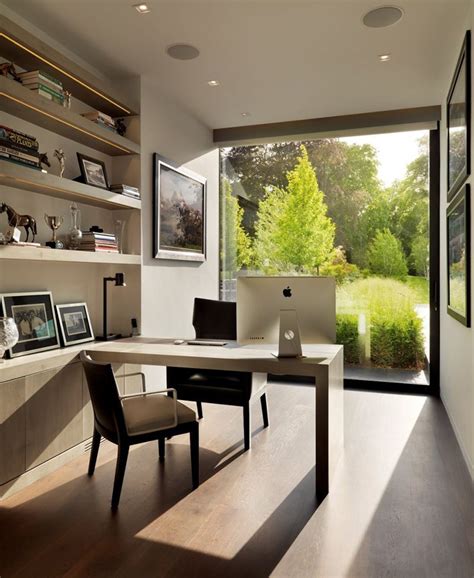 7 Examples Of Home Offices With Views Interior Design Modern Home Office Home Office Design