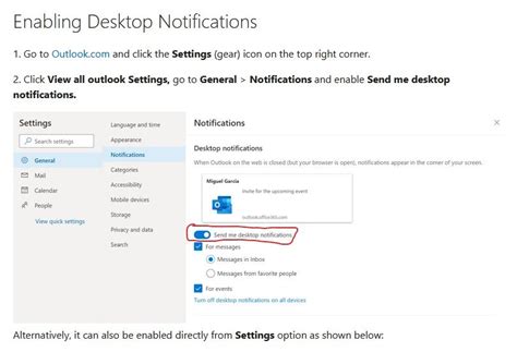 Owa Outlook Does Not Have Desktop Notification Feature Microsoft Qanda