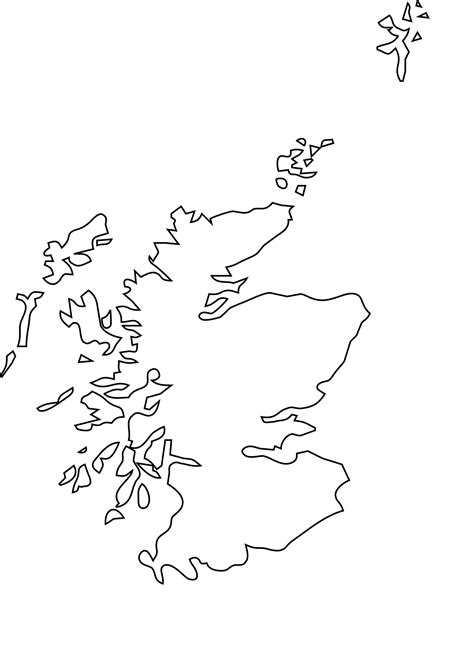 Clipart Map Of Scotland