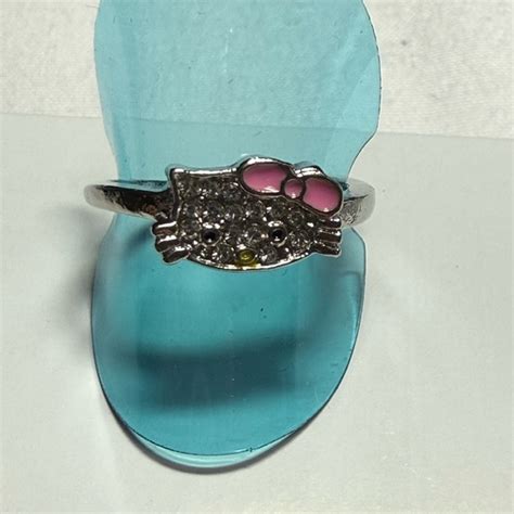 Jewelry Hello Kitty Silver And Pink Ring Poshmark