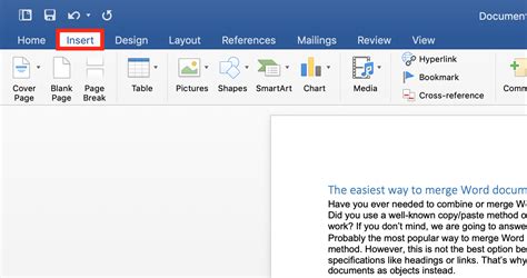how to merge word 2010 document riset