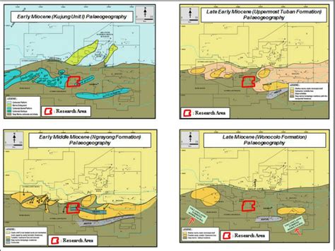 Paleogeography Of Early Miocene To Late Miocene Pertamina Amerada