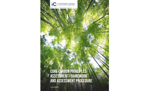 Icvcm Published Its Full Core Carbon Principles Assessment Framework