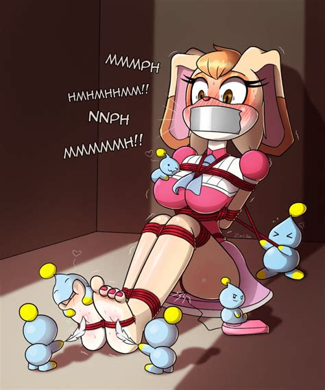 Rule 34 Anthro Blush Bondage Bound Breast Play Breast Snuggle Breasts Chao Sonic Clothing