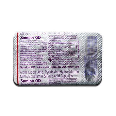 Samion Od Tablet Composition Uses And Side Effects Arinna Lifesciences Pvt Ltd