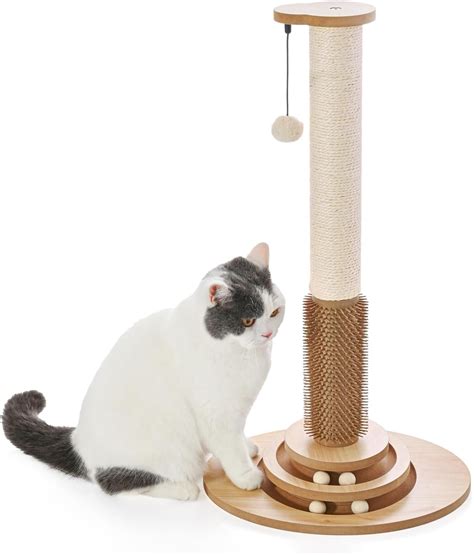 Cat Scratching Post Premium Sisal Cat Scratcher Kitten Toys For Indoor