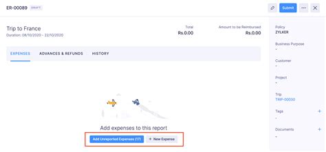 Submitting Trips User Guide Zoho Expense