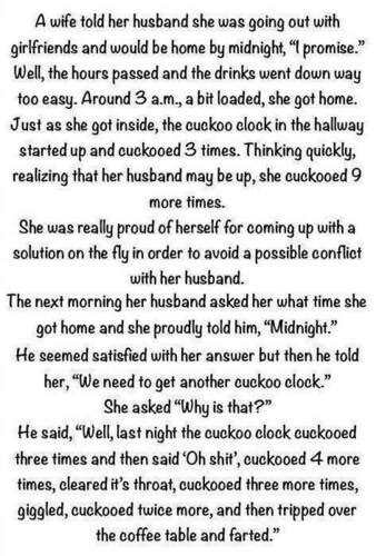 Broken Cuckoo Clock Secondhand Jokes The Bore Site