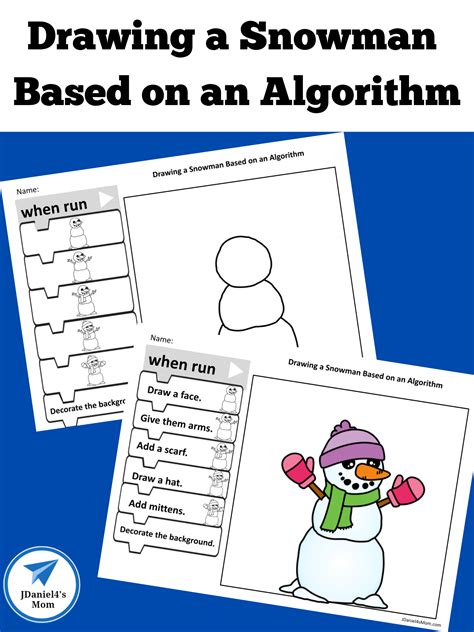 Drawing A Snowman With An Algorithm Jdaniel4s Mom
