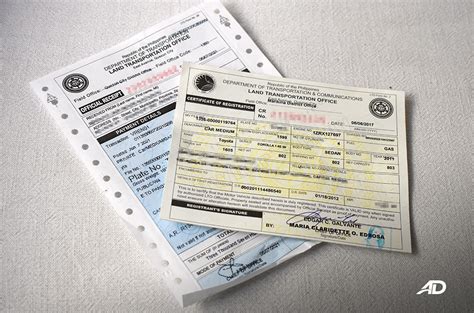 Lto Overhauls The Certificate Of Registration Autodea