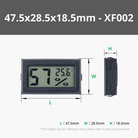 Rectangular Embedded Electronic Digital Thermometer Hygrometer Bambu Lab AU Store