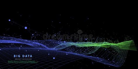 Abstract Technology Background With Color Technology Grid Analytics