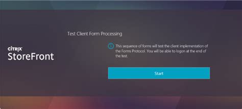 Sample Test Forms Citrix StoreFront Authentication SDK