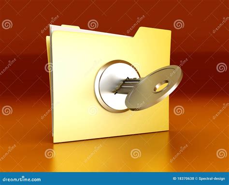 Protected Folder Stock Illustration Illustration Of Graphic