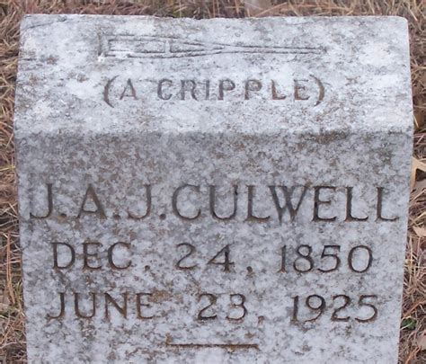 James Andrew Jackson Culwell 1850 1925 Find A Grave Memorial