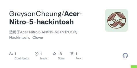 Github Greysoncheungacer Nitro 5 Hackintosh 适用于acer Nitro 5 An515