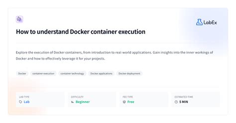 How To Understand Docker Container Execution Labex