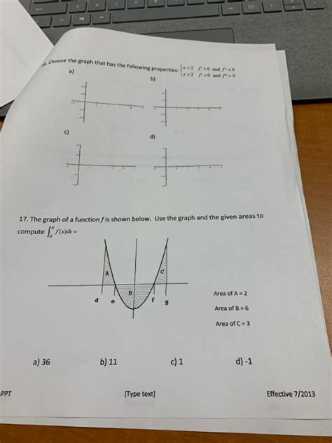 Solved Choose The Graph That Has The Following Properties Chegg